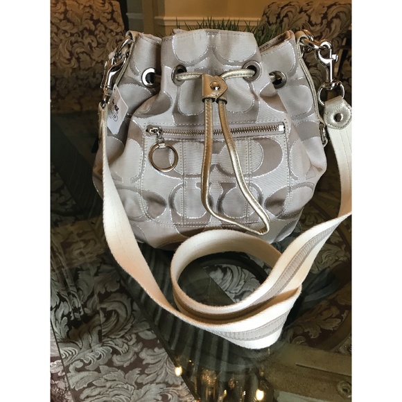 Coach | Bags | Coach Beige Purse For All Your Needs | Poshmark